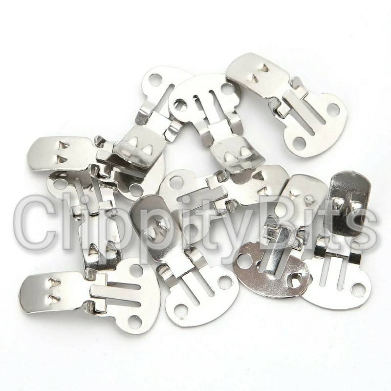 Silver coloured metal Shoe Clips (pair) - Clippitybits