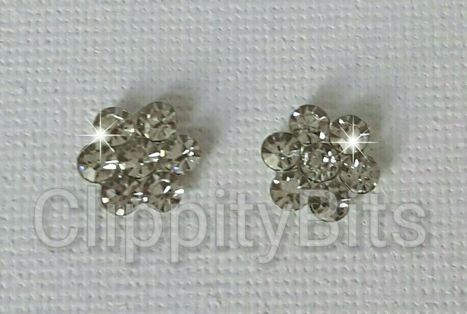 11mm Rhinestone Cluster Embellishments - Clippitybits